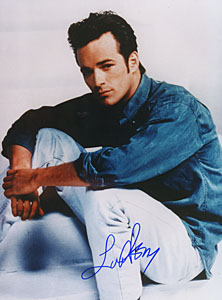 Luke Perry Autographed Photos Frame