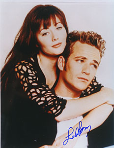 Luke Perry Autographed Photos Frame