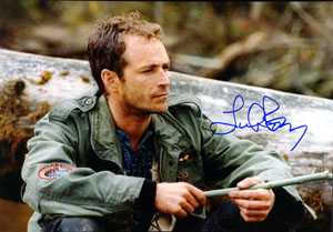 Luke Perry Autographed Photos Frame